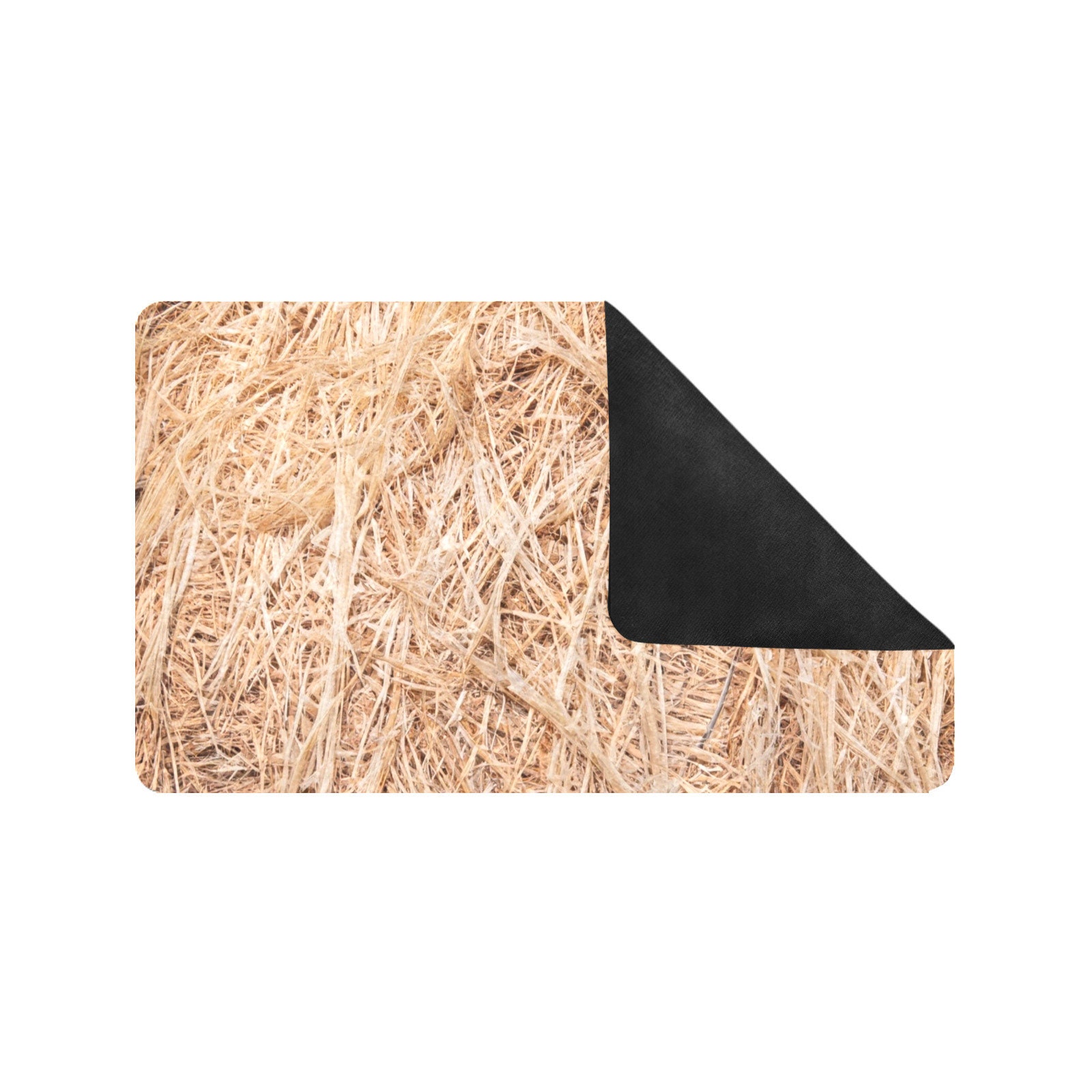 Bale of Hay Doormat - Rustic Straw Floor Mat - Barn or Farm Theme Home ...