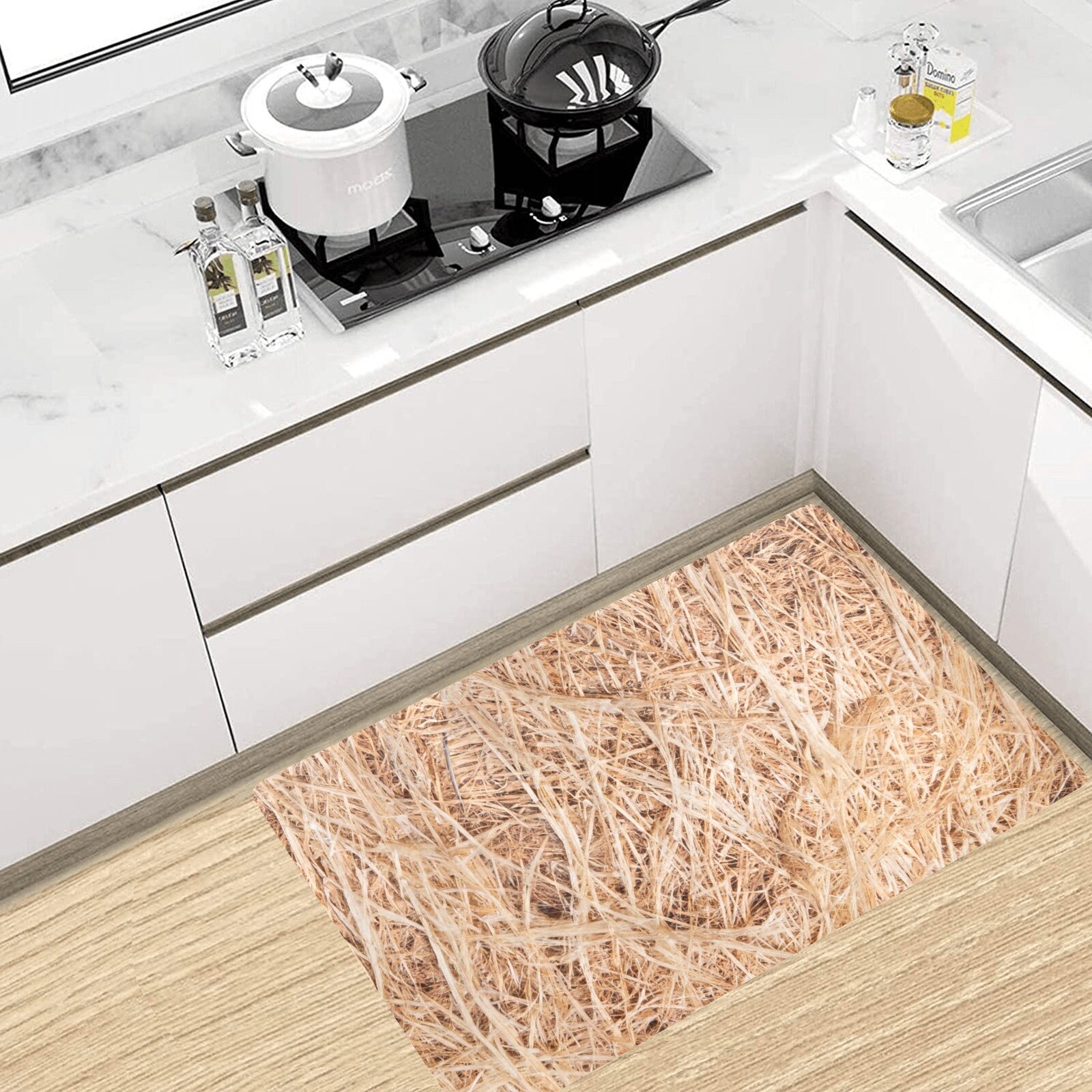 Bale of Hay Doormat - Rustic Straw Floor Mat - Barn or Farm Theme Home ...