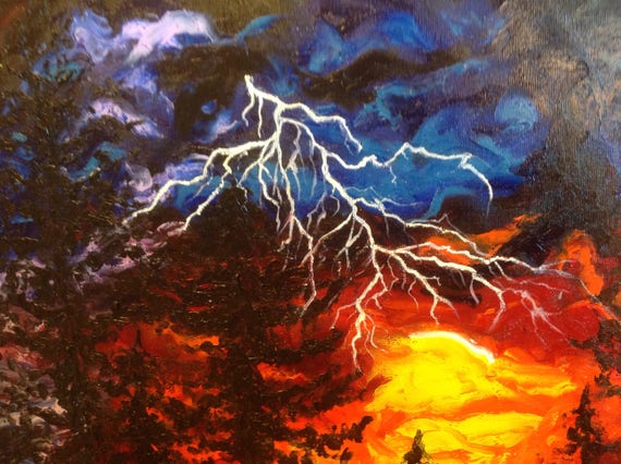 Lightning Bolt Painting