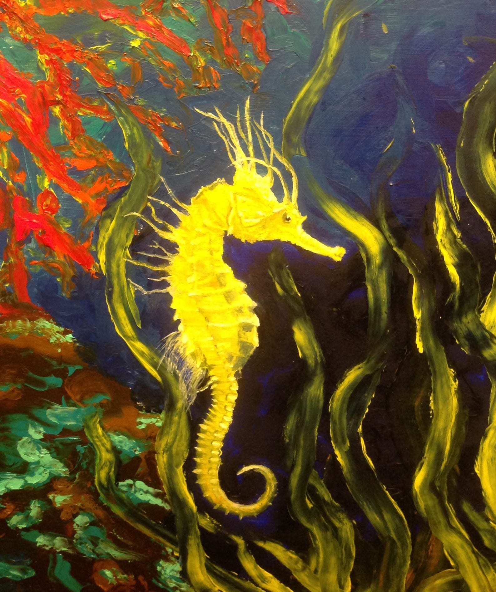 Ocean Underwater Art Seahorse Original Oil Seahorse Artwork Etsy Ocean Underwater Art Seahorse Original Oil Seahorse Artwork Etsy