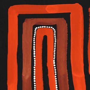 Australian Aboriginal Style Art Print, Indigenous Inspiration Ethnic ...