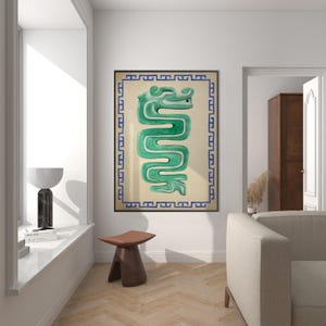 Lámina Azteca Olmeca Quetzalcoatl , Arte Estilo Mexicano Tribales Verde ...