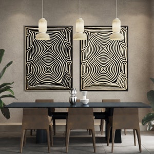 Set of Two Australian Aboriginal Style Art Print, Indigenous ...