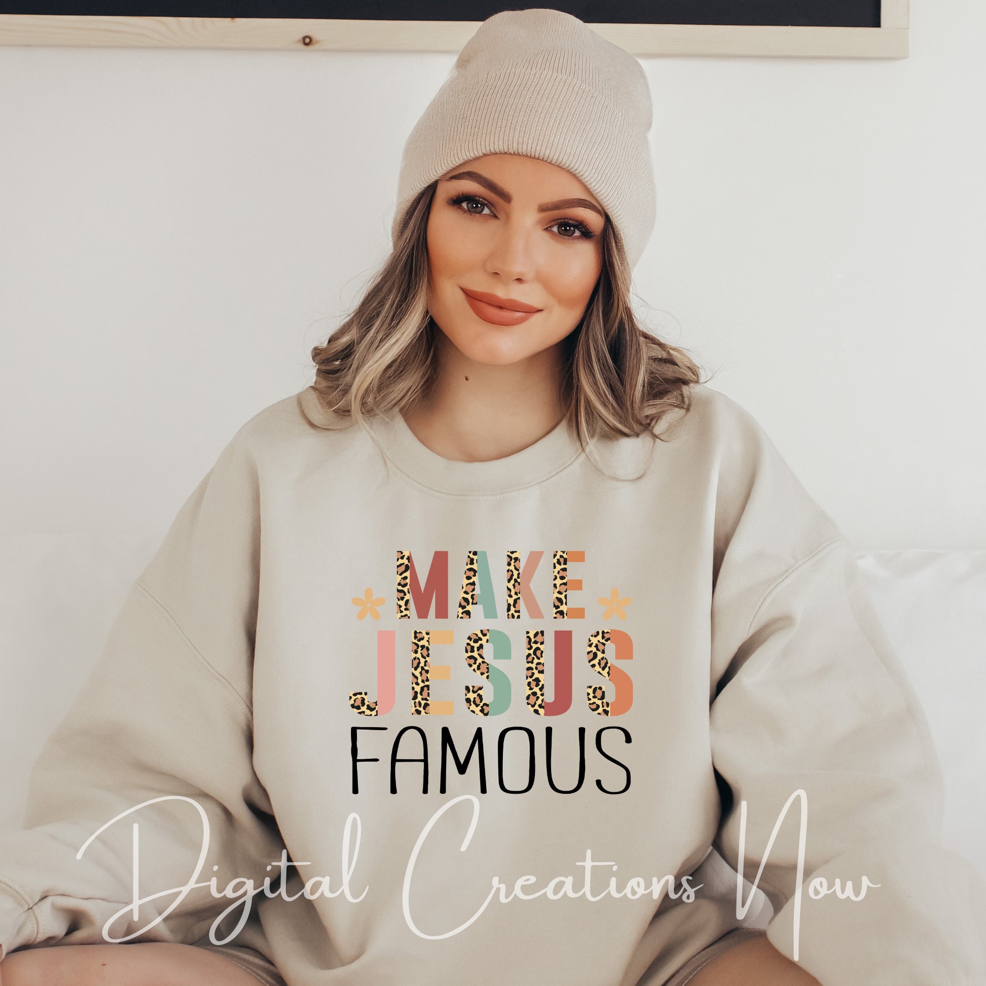 Make Jesus Famous SVG Instant Download Bundle Png Jpg Eps - Etsy