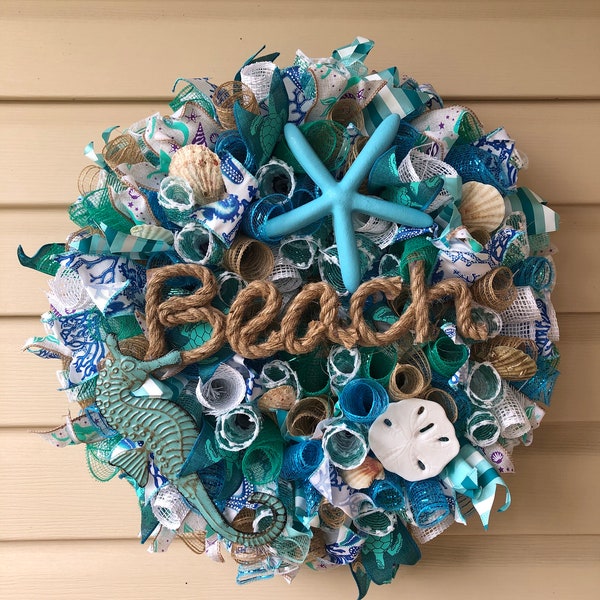 White Shell Wreath - Etsy