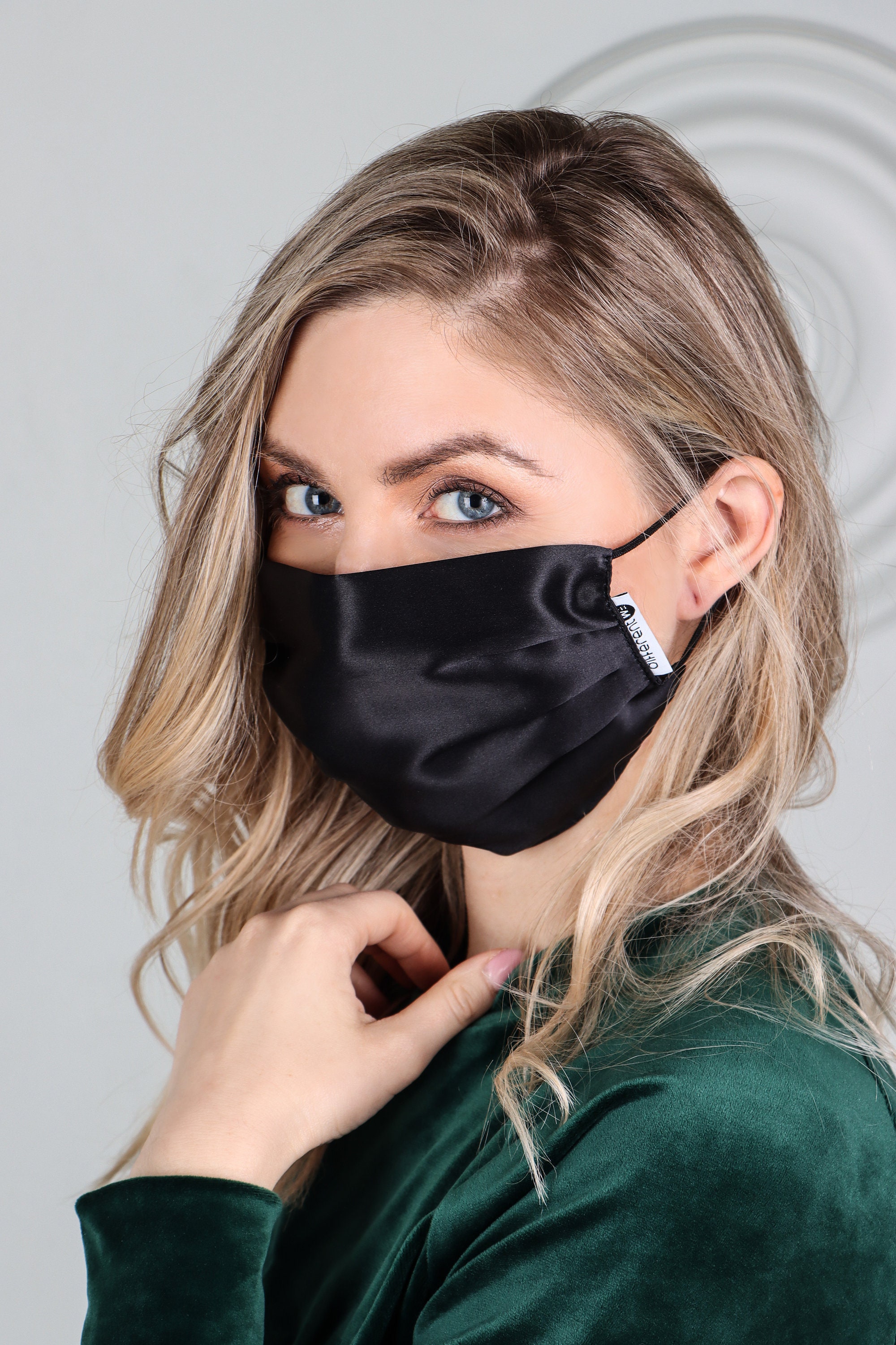 White Silk Face Mask Women's Face Covering Two Layer - Etsy UK