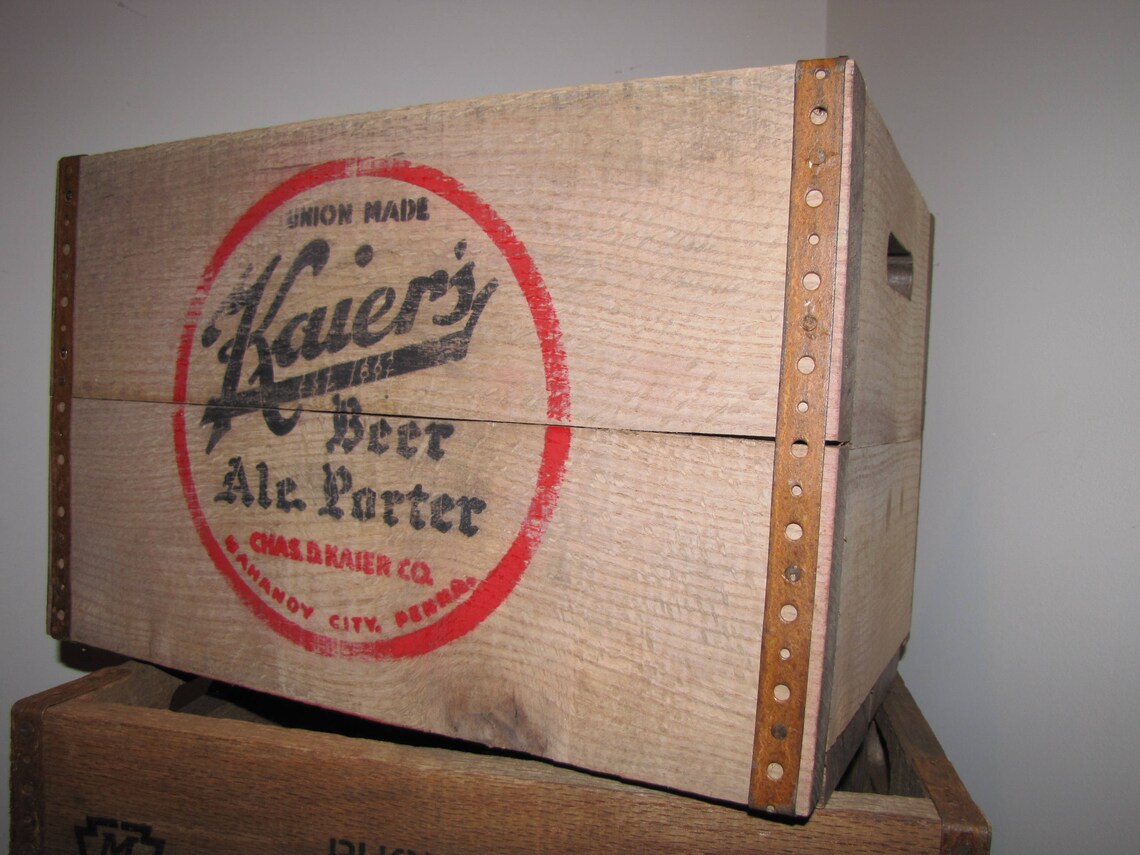 Genuine Reproduction Wood Beer Box - Etsy.de
