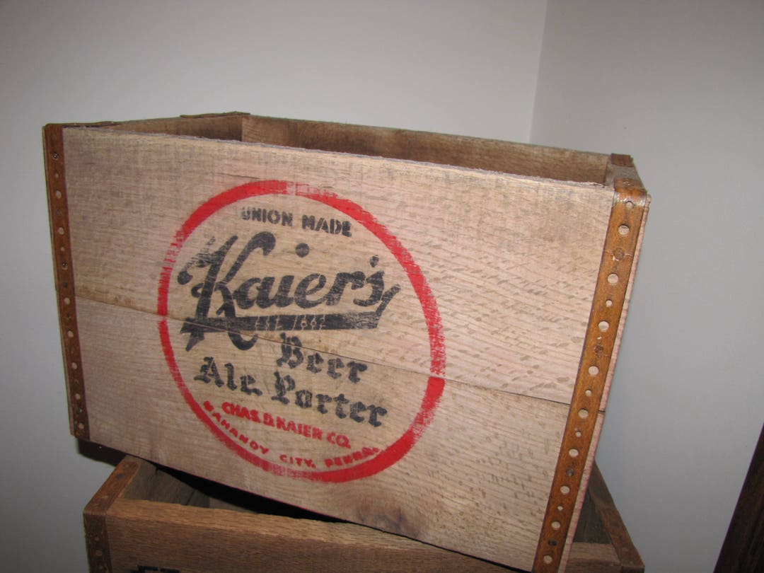 Genuine Reproduction Wood Beer Box - Etsy.de