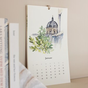 2025 Wall Calendar // Illustrated Calendar // Watercolour Paintings ...