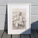 A4 Art Print // Pencil Drawing // Signed Giclée Print // Fashion ...