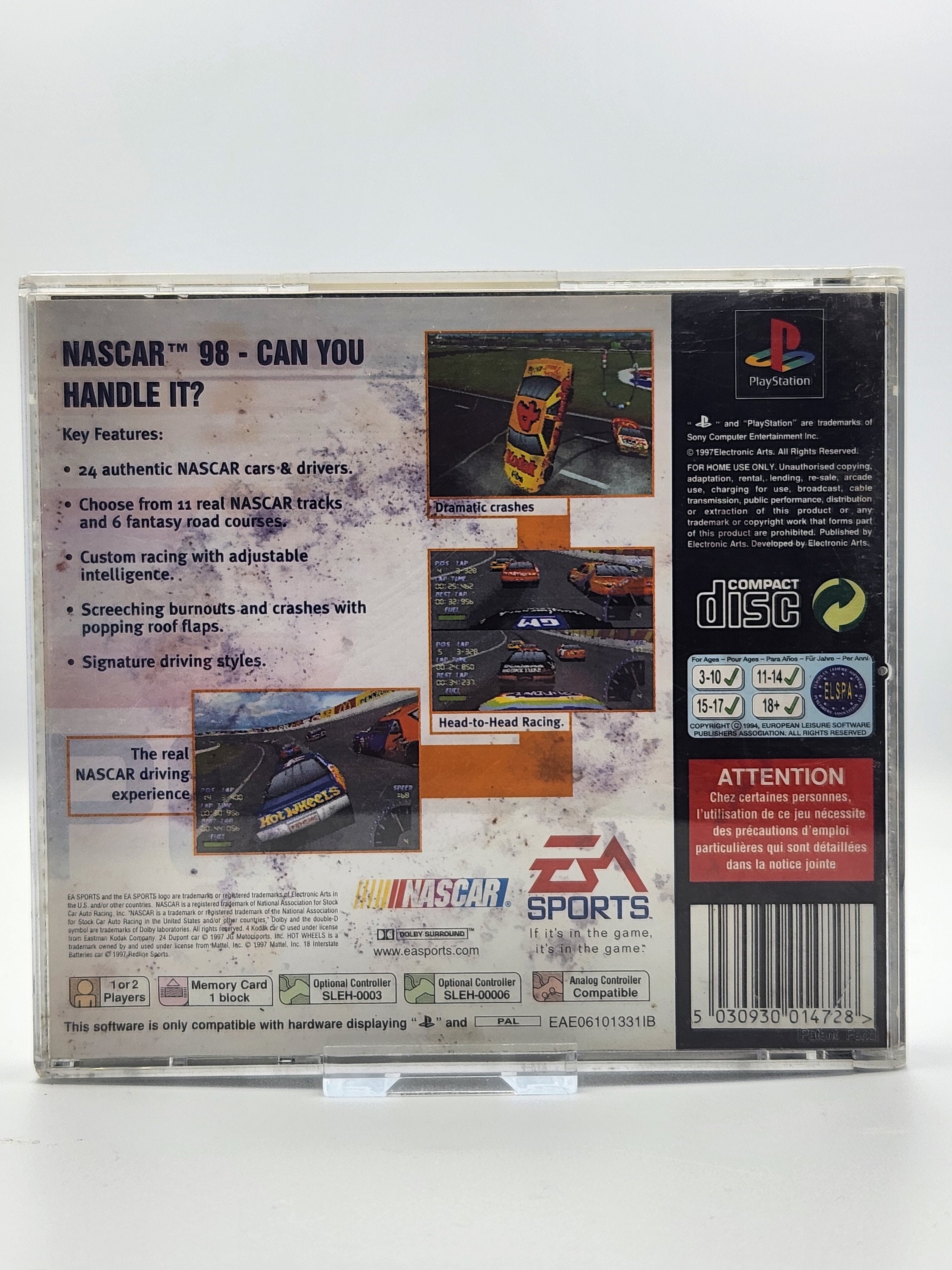 Nascar 98 PS1 clean Disc - Etsy