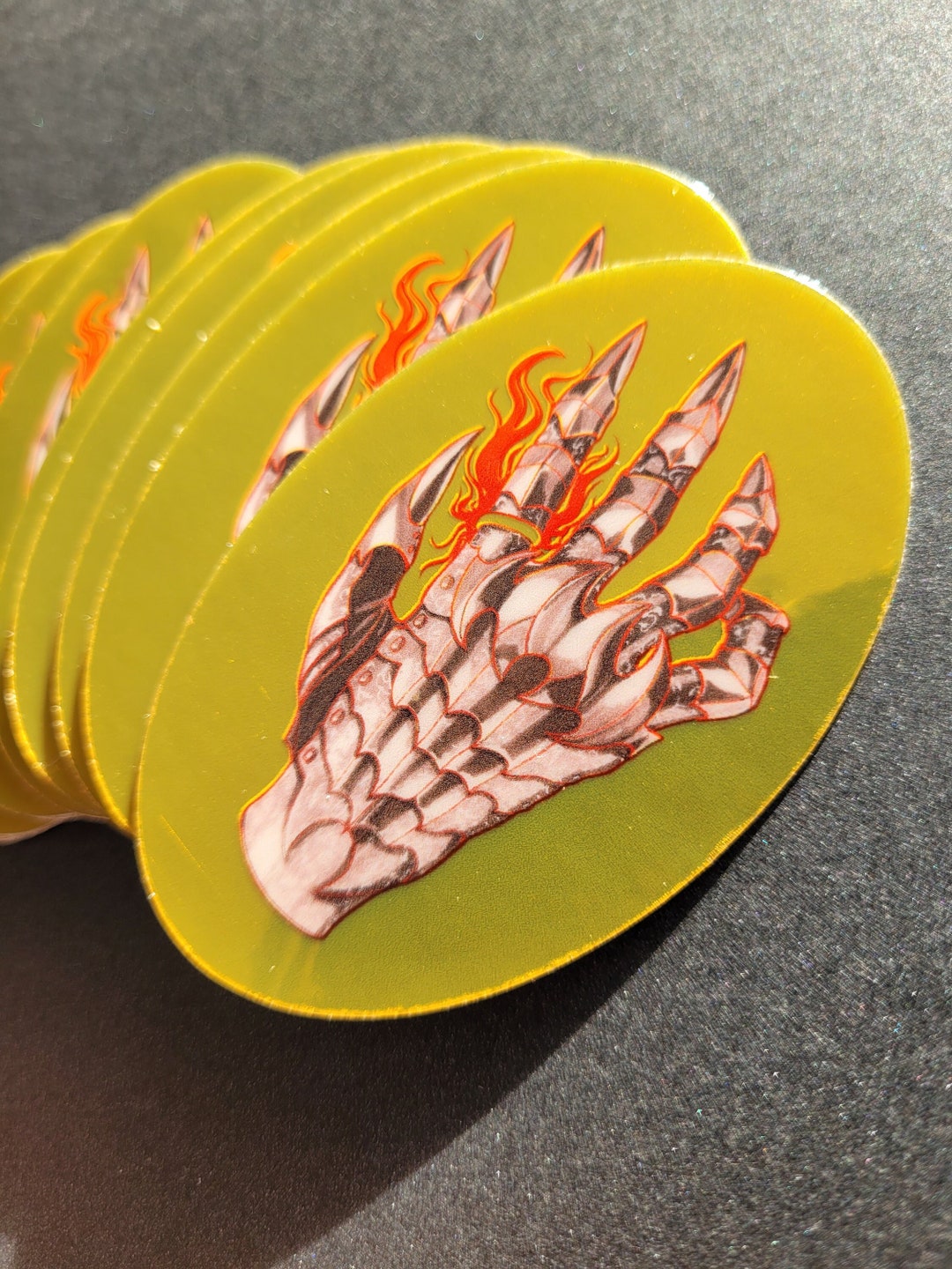 The Hand of Sauron • the Lord of the Rings • Metallic Gold Vinyl ...