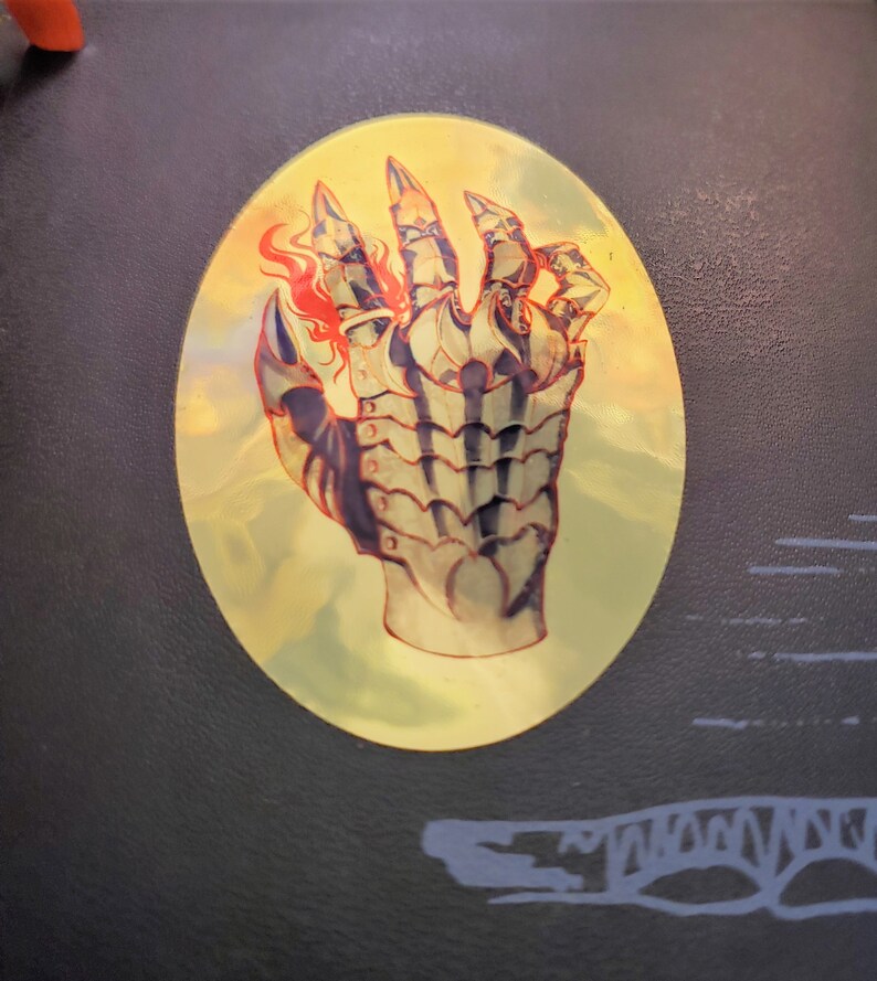 The Hand of Sauron the Lord of the Rings Metallic Gold - Etsy