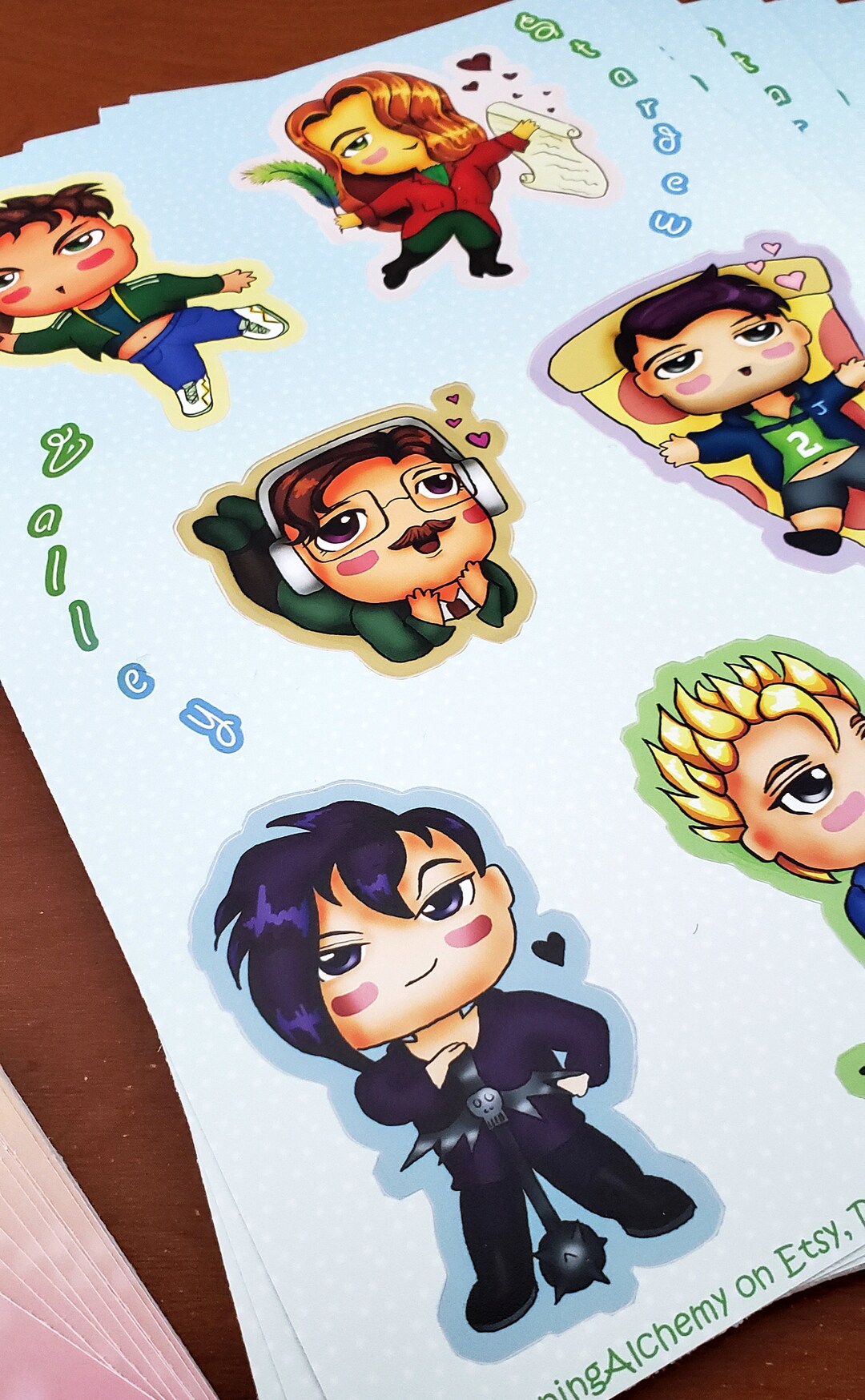 CLEARANCE Stardew Valley Bachelors Vinyl Matte Stickers sheet or ...