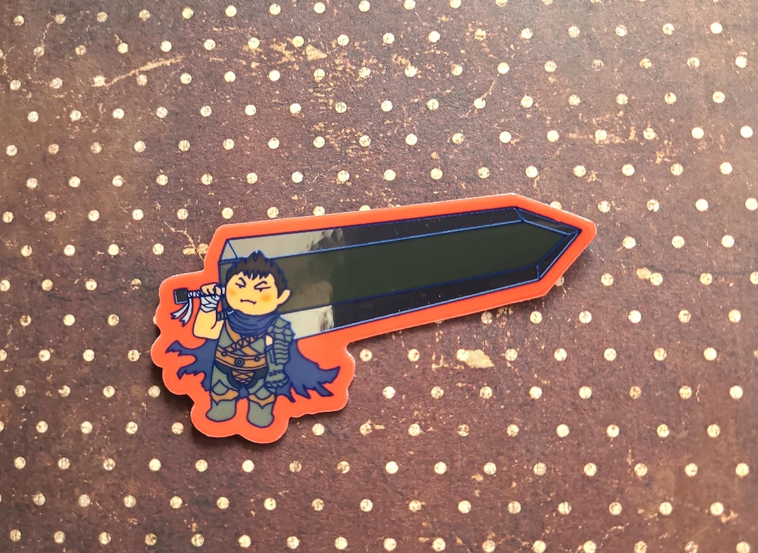 Chibi Guts • Berserk • Chrome Vinyl Sticker - Etsy