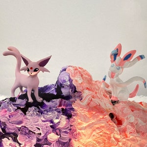 Resin Lamp Eevee Evolution, Pokemon Gifts, Custom Night Light, Resin ...