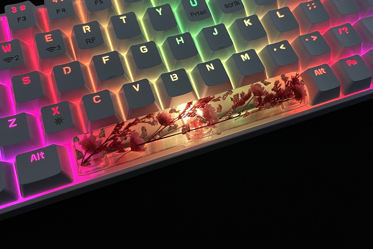 Pink Keycaps Spacebar Keycap Custom Keycaps Backlit - Etsy