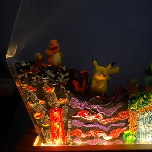 Pokemon Resin Lamp, Pokemon Gifts, Epoxy Lamp, Custom Resin Lamp ...