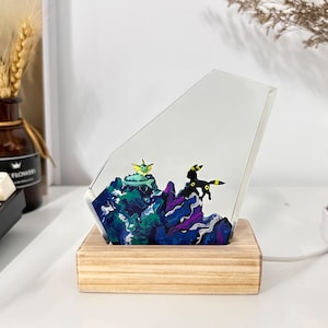 Resin Lamp Eevee Evolution, Pokemon Gifts, Custom Night Light, Resin ...