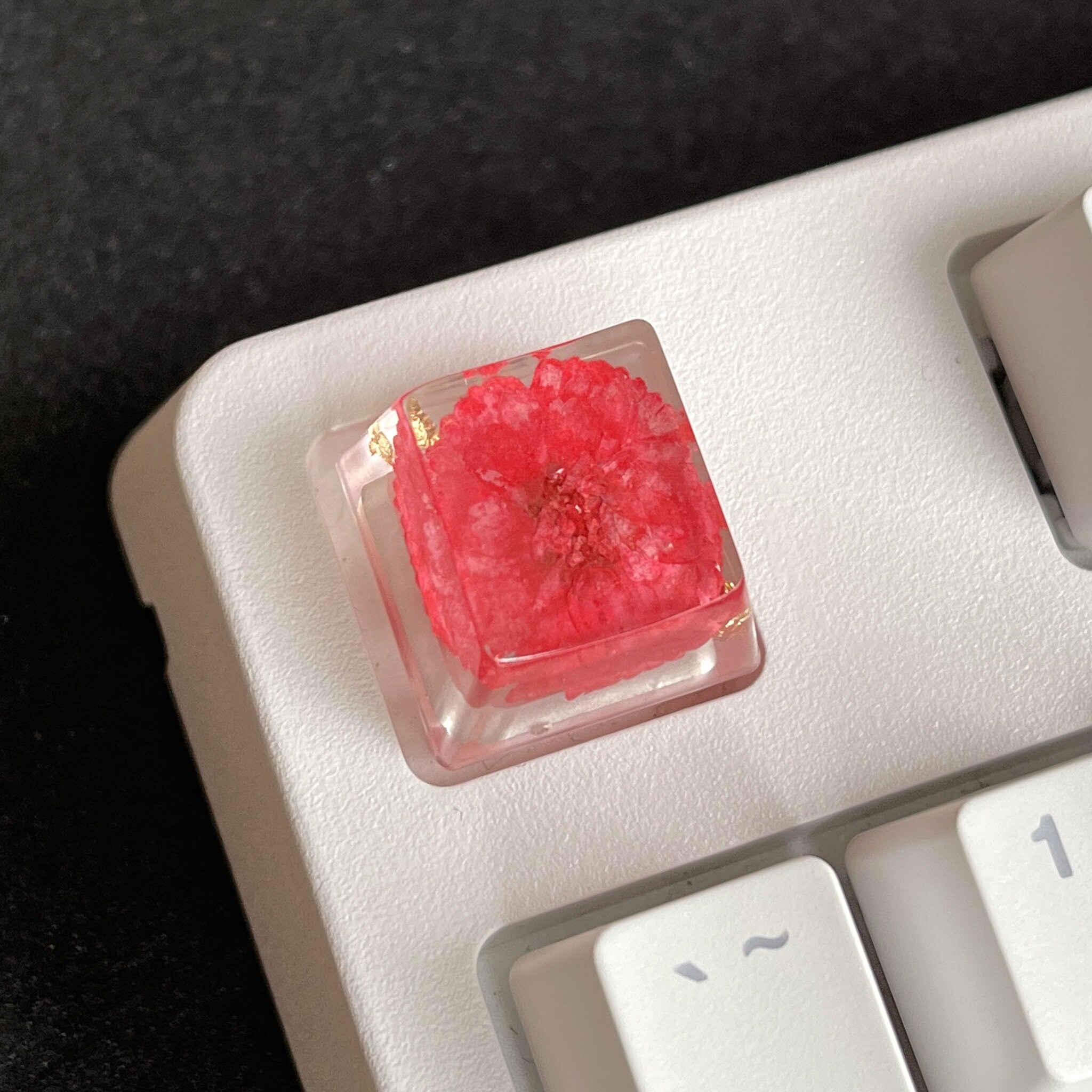 Resin Spacebar Keycap Botanical Keycap Flower Keycap Rose - Etsy