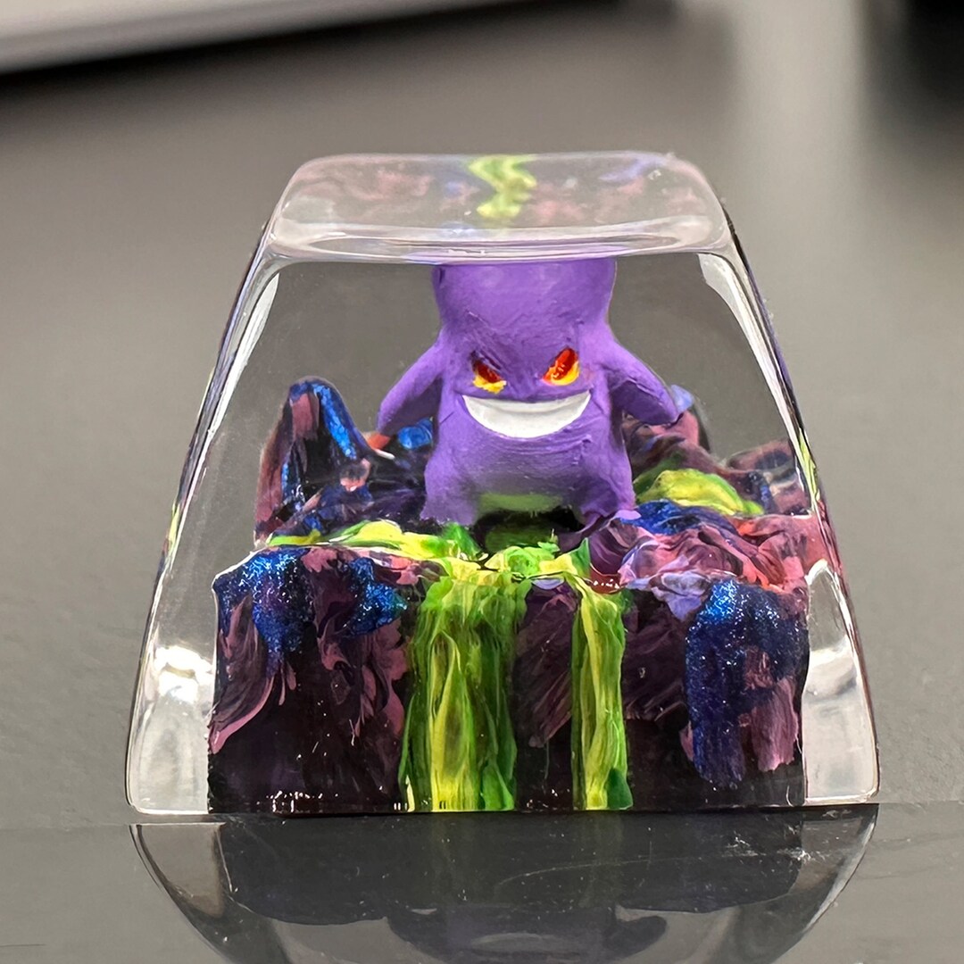 Pokemon Keycap, Gengar Pokemon, Artisan Keycap, Custom Keycap, 3d ...