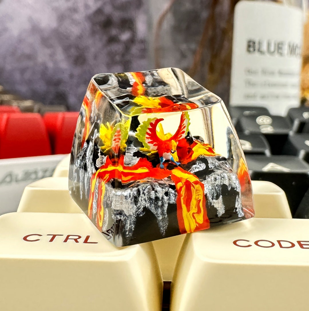 Pokemon Keycap, Ho-oh Keycap, Custom Keycap, Artisan Keycap, Esc ...