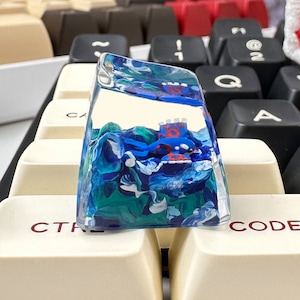 Kyogre Keycap, Pokemon Keycap, Artisan Keycap, Custom Keycap, Custom ...