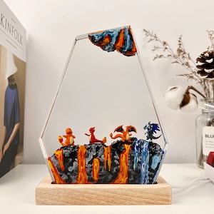 Pokemon Resin Lamp, Charmander Epoxy Lamp, Charizard Pokemon Lamp ...