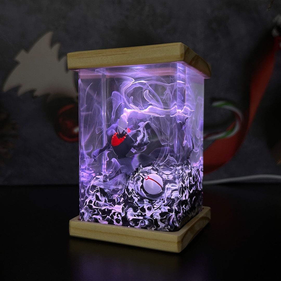 Darkrai Epoxy Lamp, Pokemon Lamp, Pokemon Gift, Pokemon Birthday, Epoxy ...
