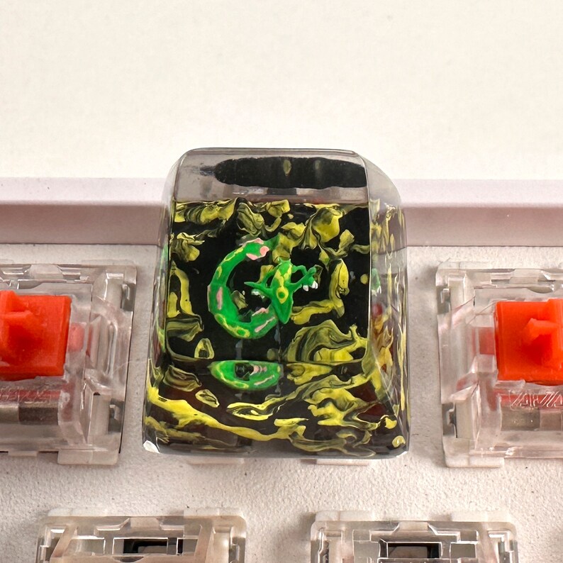 Rayquaza Pokemon Resin Keycap Set Cute Keycaps Custom - Etsy Canada