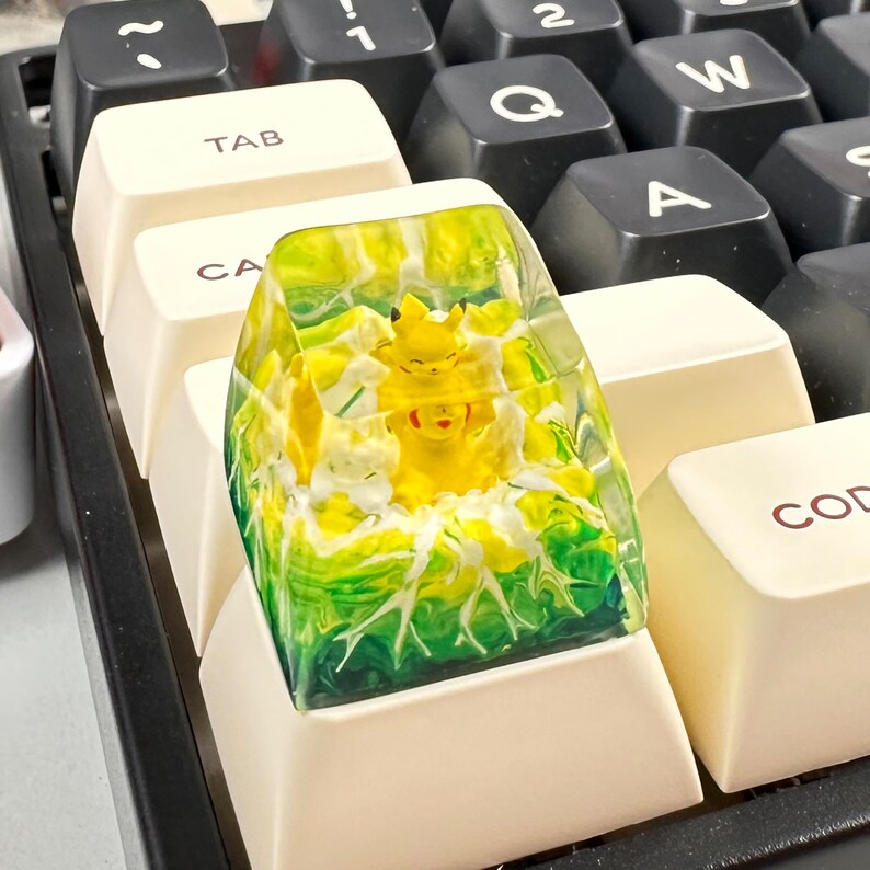 Artisan Keycap Pikachu Pokemon V4 Pokemon Keycap Custom - Etsy