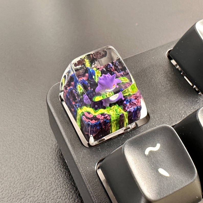 Pokemon Keycap Gengar Pokemon Artisan Keycap Custom Keycap - Etsy