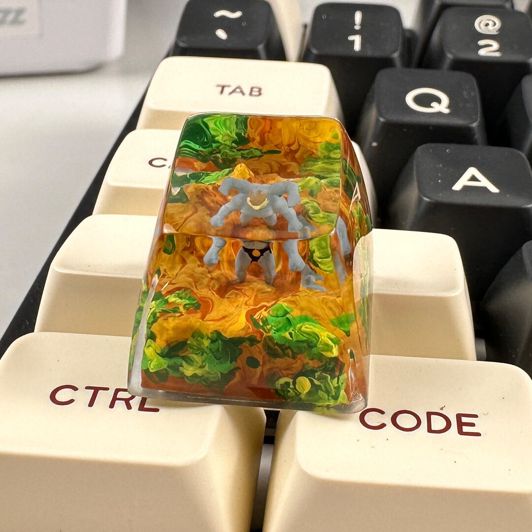 Custom Keycap, Machamp Keycap, Pokemon Keycap, Artisan Keycap, Custom ...