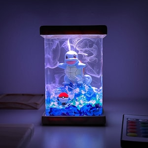 Pikachu Pokemon Epoxy Lamp, Pokemon Gift, Pokemon Starter Resin Lamp ...