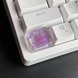 Purple Flower Keycap, Novelty Keycap, Best Valentine's Gift for Her ...