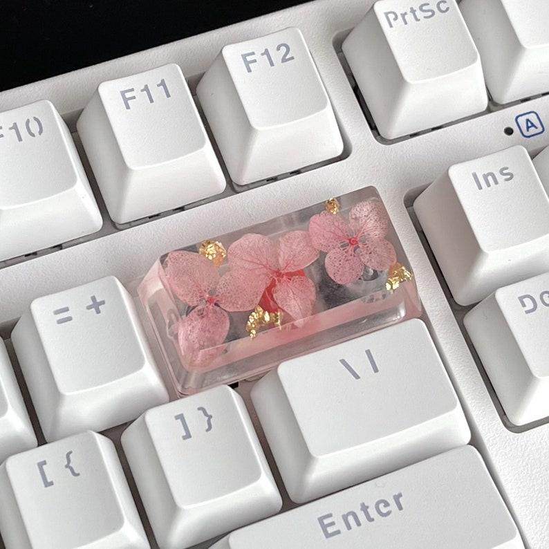 Pink Keycaps Set Resin Keycap Cute Keycaps Spacebar Keycap - Etsy
