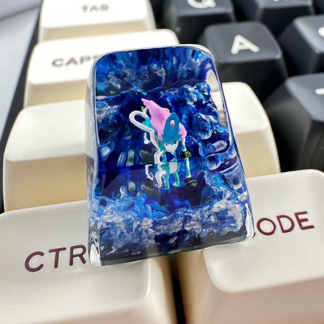 Artisan Keycap, Suicune Keycap, Pokemon Keycap, Custom Keycap, Custom ...