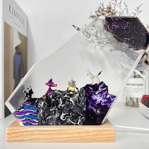 Umbreon Shiny Pokemon Lamp, Custom Pokemon Lamp, Resin Lamp, Resin ...