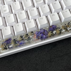 Resin Keycaps, Lavender Keycaps, Cute Keycaps, Botanical Keycap ...