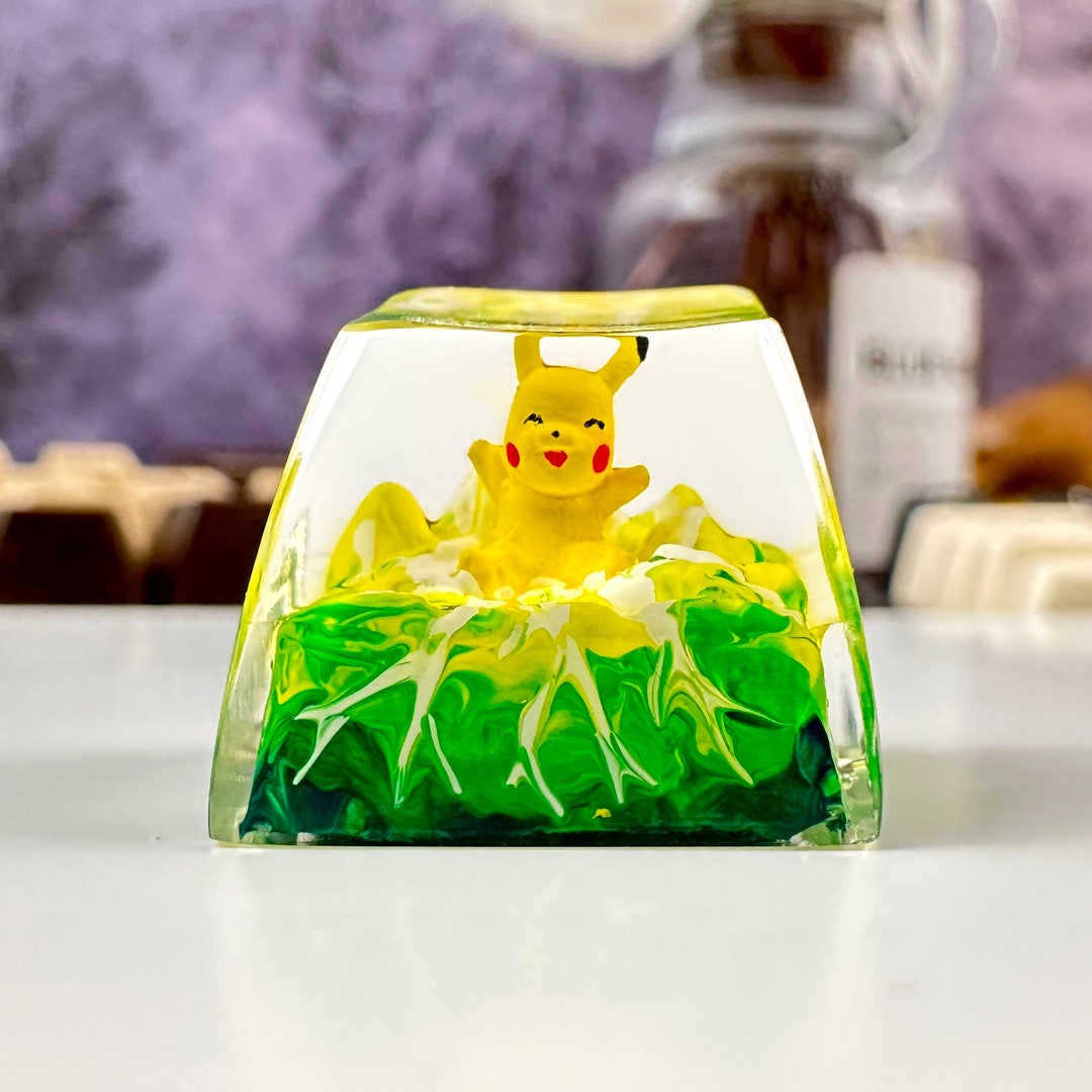 Artisan Keycap, Pikachu Pokemon V4, Pokemon Keycap, Custom Keycap, Esc ...