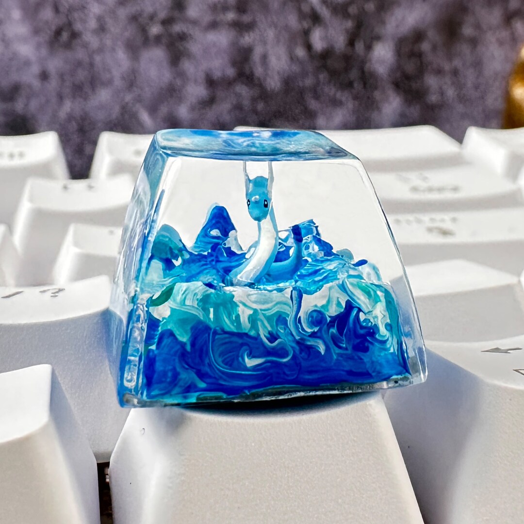 Pokemon Keycap, Dragonair Pokemon, Custom Keycap, 3d Printed Keycap ...