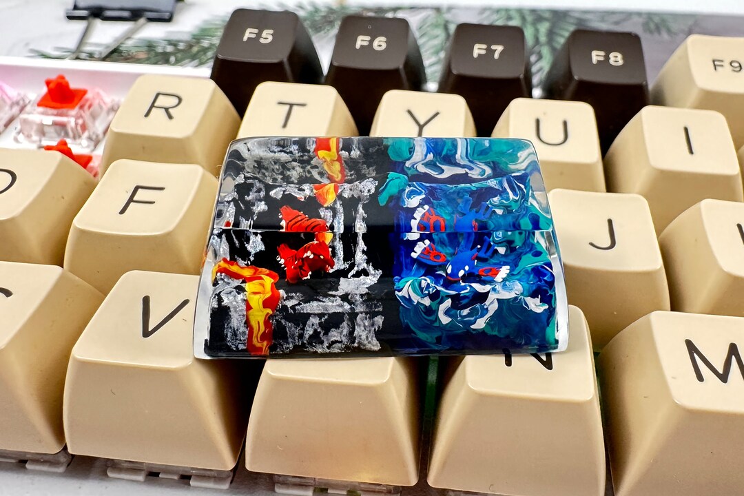 Backspace Pokemon Keycap, Groudon Pokemon, Kyogre Resin Keycap, Cute ...
