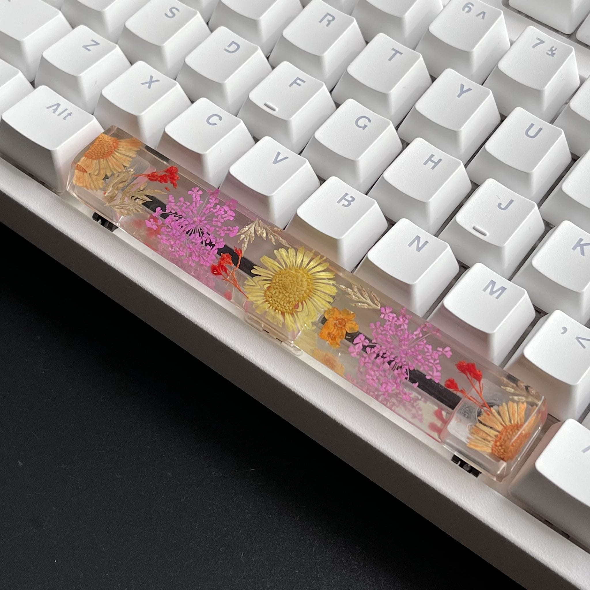 Resin Spacebar Flower Keycap Spacebar Keycap Custom - Etsy