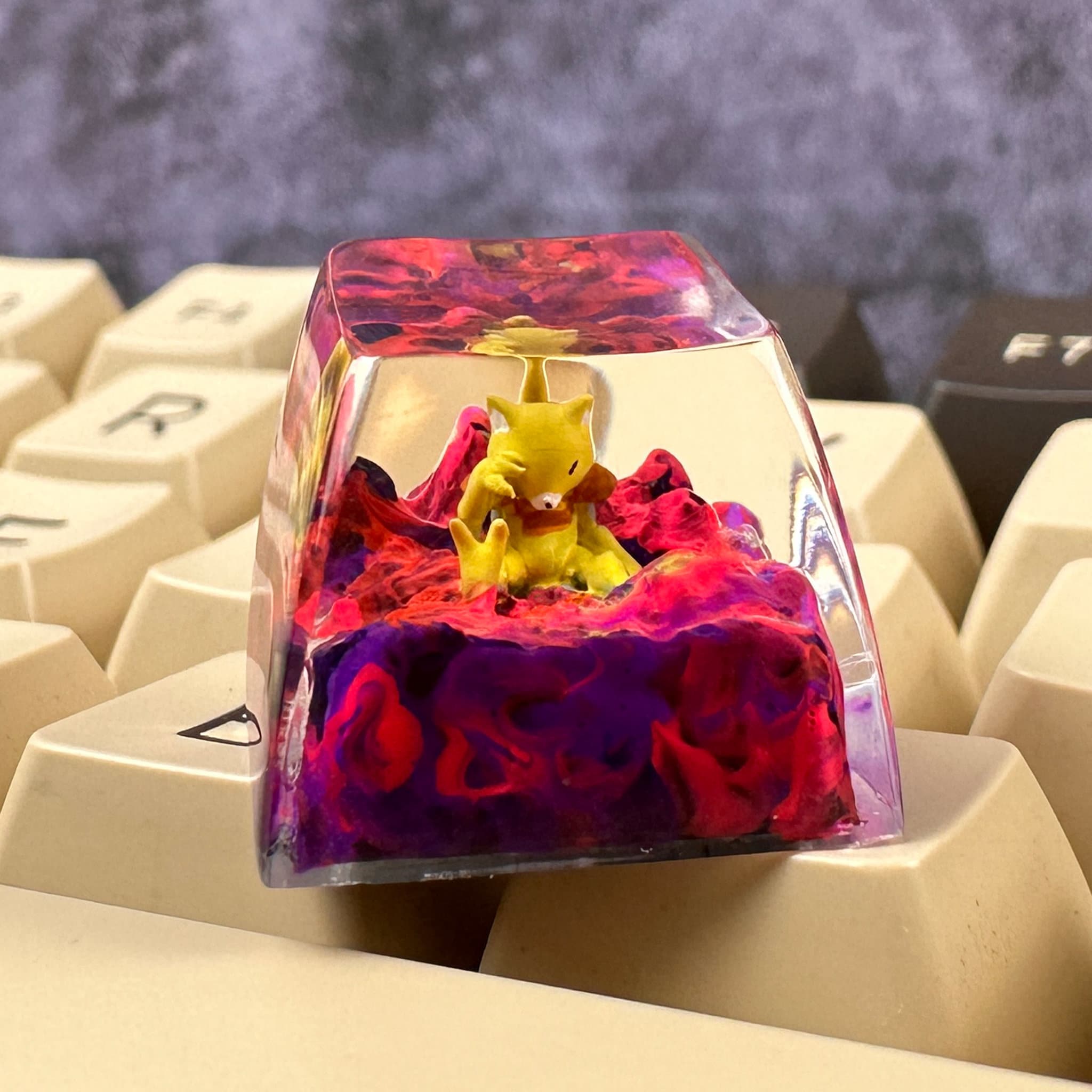 Artisan Keycap, Abra Keycap, Pokemon Keycap, Custom Keycap, Custom ...