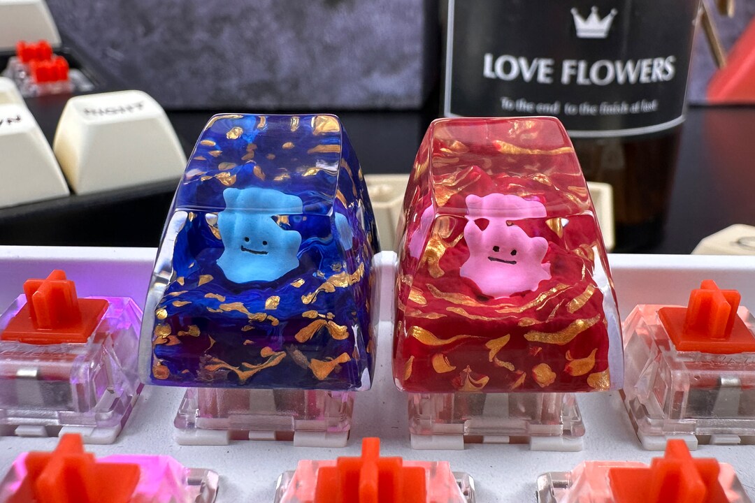 Ditto Pokemon, Shiny Ditto Keycap, Custom Pokemon, Esc Keycap, SA ...