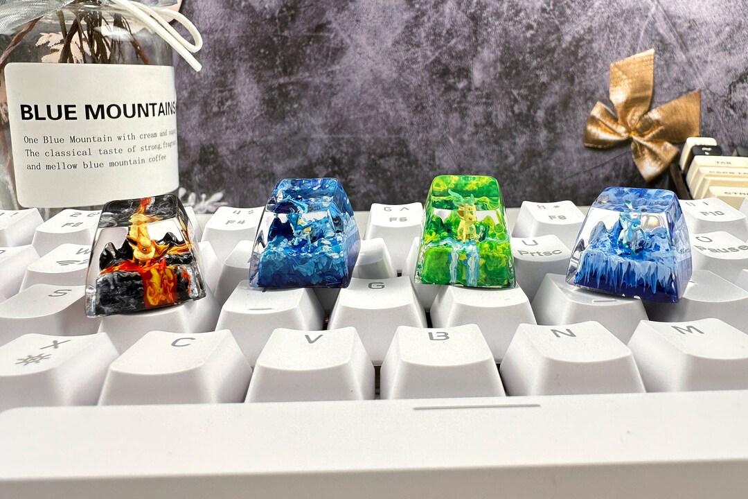 Pokemon Keycap, Custom Pokemon, Artisan Keycap, Eevee Evolution ...
