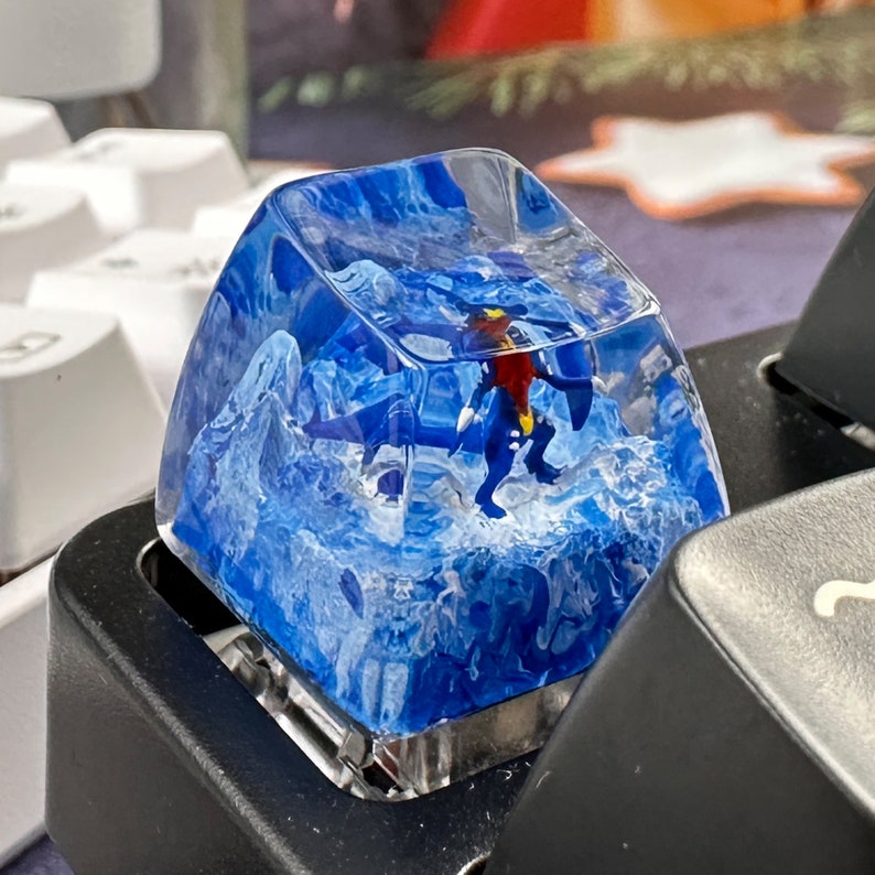 Pokemon Keycap, Garchomp Pokemon, Artisan Keycap, 3d Printed Keycap ...