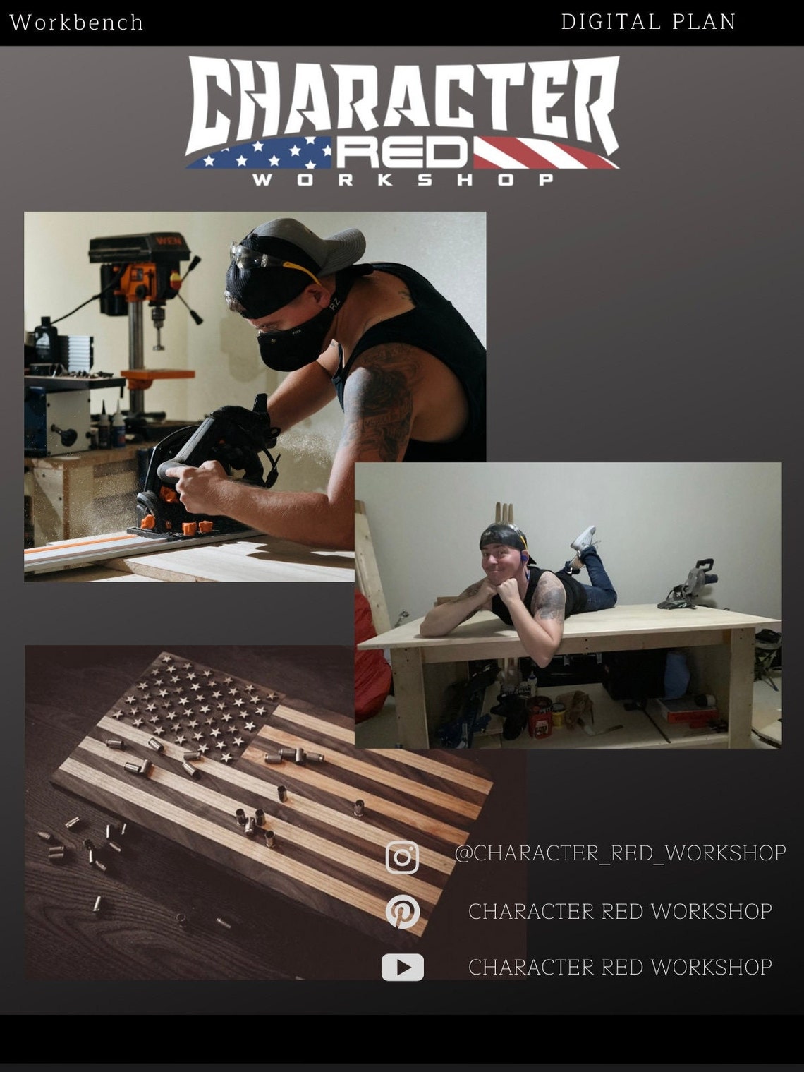 Workbench Digital Plans | Includes Sticker Board! - Etsy