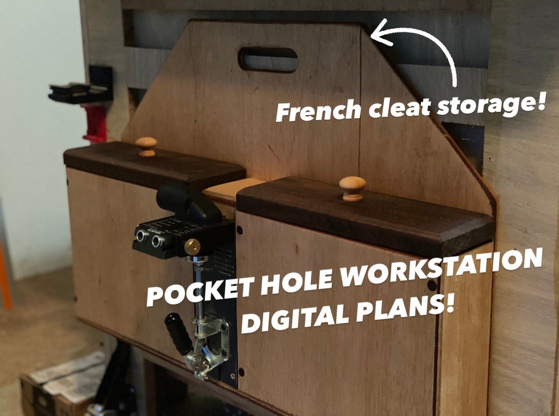 Pocket Hole Jig Workstation Digital Plans Massca M1 Jig Workstation - Etsy