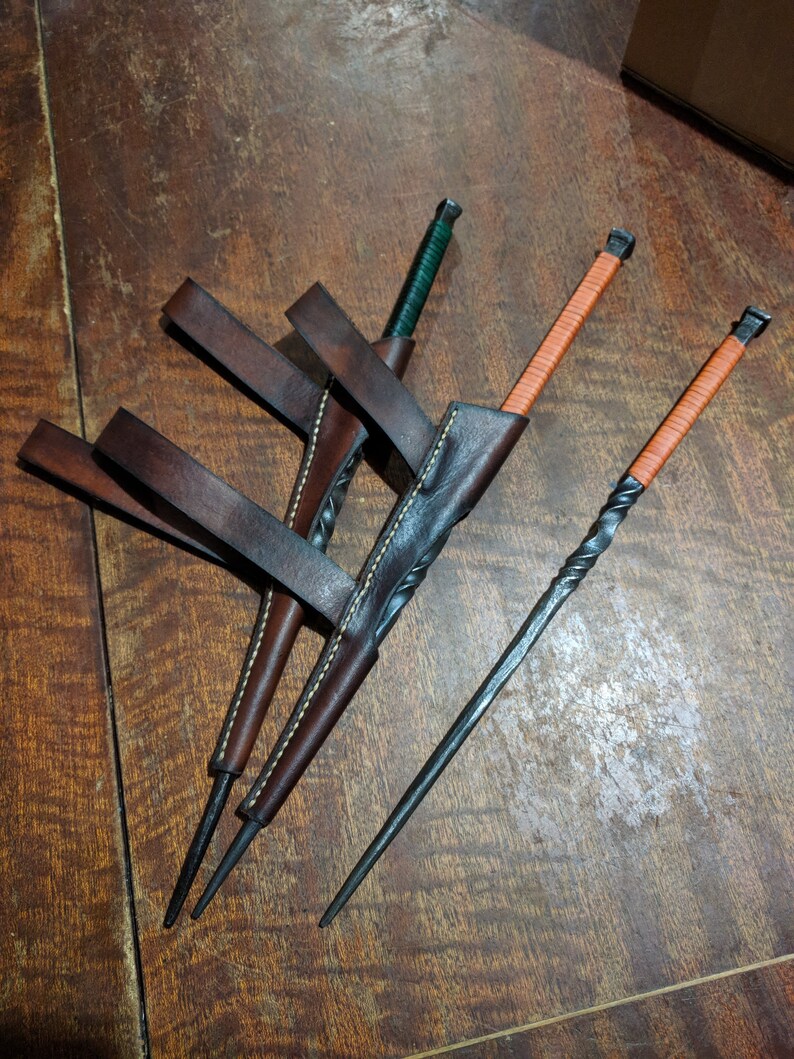 Steel wand magic wand fantasy roleplay D&D witch wizard | Etsy